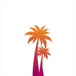 Gradient palm tree Royalty Free Vector Image - VectorStock