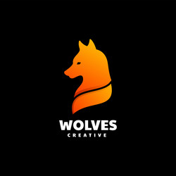 Wolf logo template Royalty Free Vector Image - VectorStock