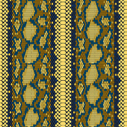 Gold chains snake skin seamless pattern Royalty Free Vector