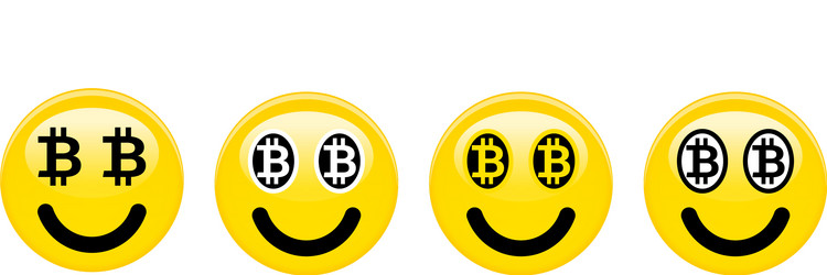 American dollar smiley emoticon yellow laughing Vector Image