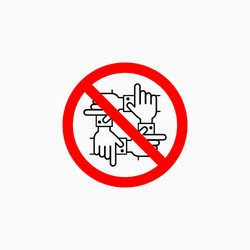 No touch icon do Royalty Free Vector Image - VectorStock