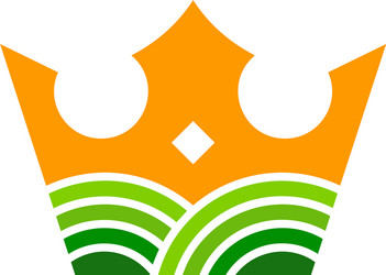 King farm logo icon design Royalty Free Vector Image