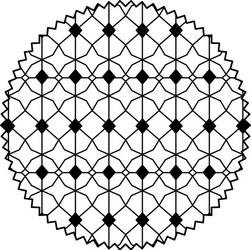 Isolated pattern circle design Royalty Free Vector Image