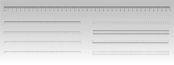 Markup for ruler Royalty Free Vector Image - VectorStock