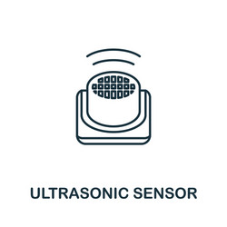 Ultrasonic sensor icon simple element from Vector Image