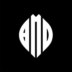 Bmd triangle letter logo design Royalty Free Vector Image