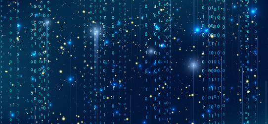 Abstract virtual digital stream Royalty Free Vector Image