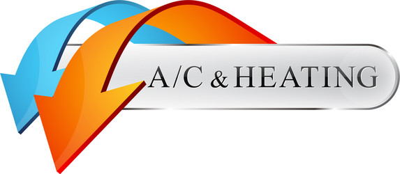 Red and blue arrow air conditioning heating Vector Image