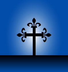 Cross with light Royalty Free Vector Image - VectorStock