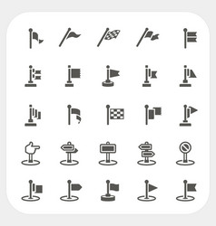 Flag rectangular shape Royalty Free Vector Image