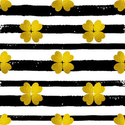 Decorative seamless pattern with clover Royalty Free Vector