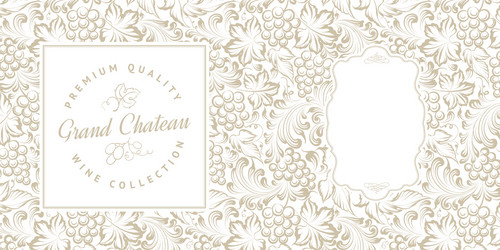Grape wine card Royalty Free Vector Image - VectorStock