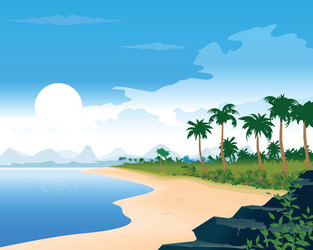 Beach Royalty Free Vector Image - VectorStock