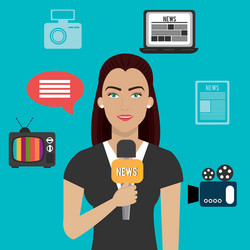 Journalism design Royalty Free Vector Image - VectorStock