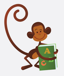 Monkey Reading Book Vector Images (over 320)