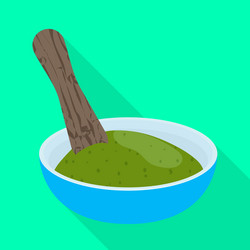 Cobek is traditional mortar grinder from stone Vector Image