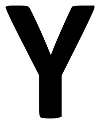 Upsilon greek lowercase symbol composition Vector Image