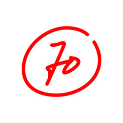 70 points test score seventy grade results Vector Image