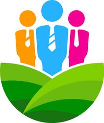 People job logo icon design Royalty Free Vector Image