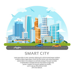 Landscape of the future Royalty Free Vector Image