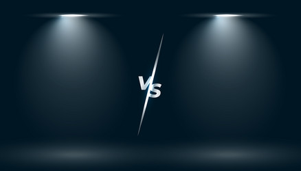 Versus game cover banner sport vs team concept Vector Image