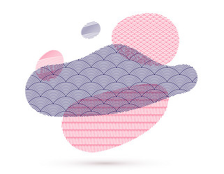 Oriental japanese style abstract fluid flow Vector Image