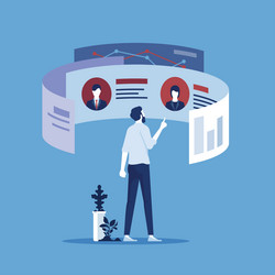 Business hr concept human resources manager Vector Image