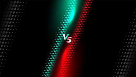 Versus vs screen background with black and red Vector Image
