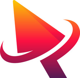 Online cursor logo designs with swoosh Royalty Free Vector