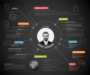 Original Resume Template Vector Images (50)