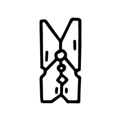 Clothespin Line Drawing Vector Images (over 520)