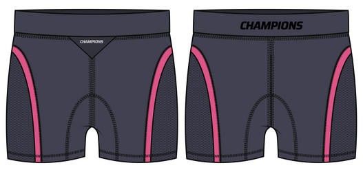 Compression Shorts Template Vector Images (over 180)