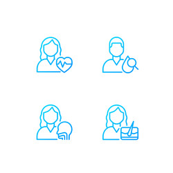 Everyday schedule and routine gradient linear Vector Image