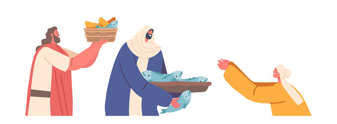 Jesus and Crowd Vector Images (over 190)