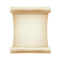 Realistic paper scroll 3d vintage document Vector Image