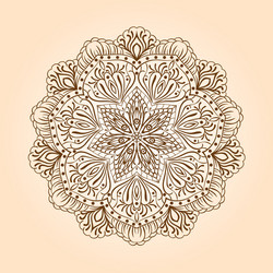 Floral circle Royalty Free Vector Image - VectorStock