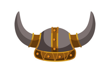 Antique knight helmet cartoon Royalty Free Vector Image