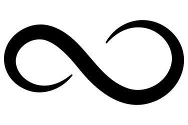 Infinity symbol forever sign endless icon Vector Image