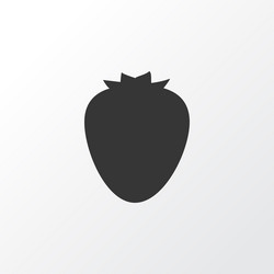 Strawberries icon colored symbol premium quality Vector Image