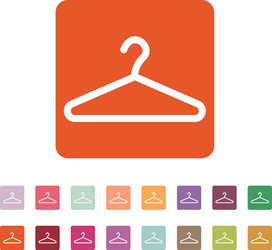 Hanger icon coat rack symbol flat Royalty Free Vector Image