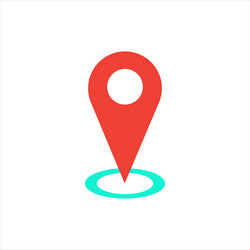 Map icon location symbol Royalty Free Vector Image