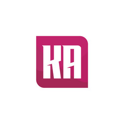 Initial letter logo ka template design Royalty Free Vector