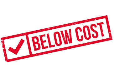 Below cost rubber stamp Royalty Free Vector Image