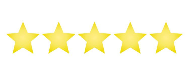 Simple five-star icon Royalty Free Vector Image