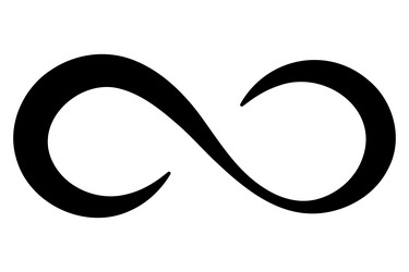 Infinity symbol forever sign endless icon Vector Image