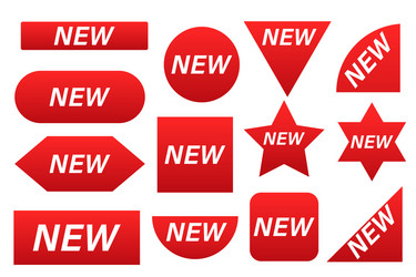 Stickers for new Royalty Free Vector Image - VectorStock