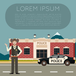 Police department banner5 Royalty Free Vector Image