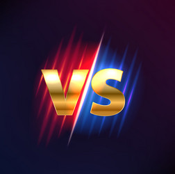 Vs or versus signs game sport symbols set Vector Image