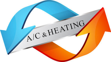 Air conditioner warm and cool symbol Royalty Free Vector