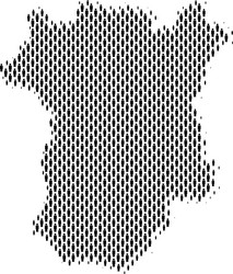 Chechnya map population people Royalty Free Vector Image